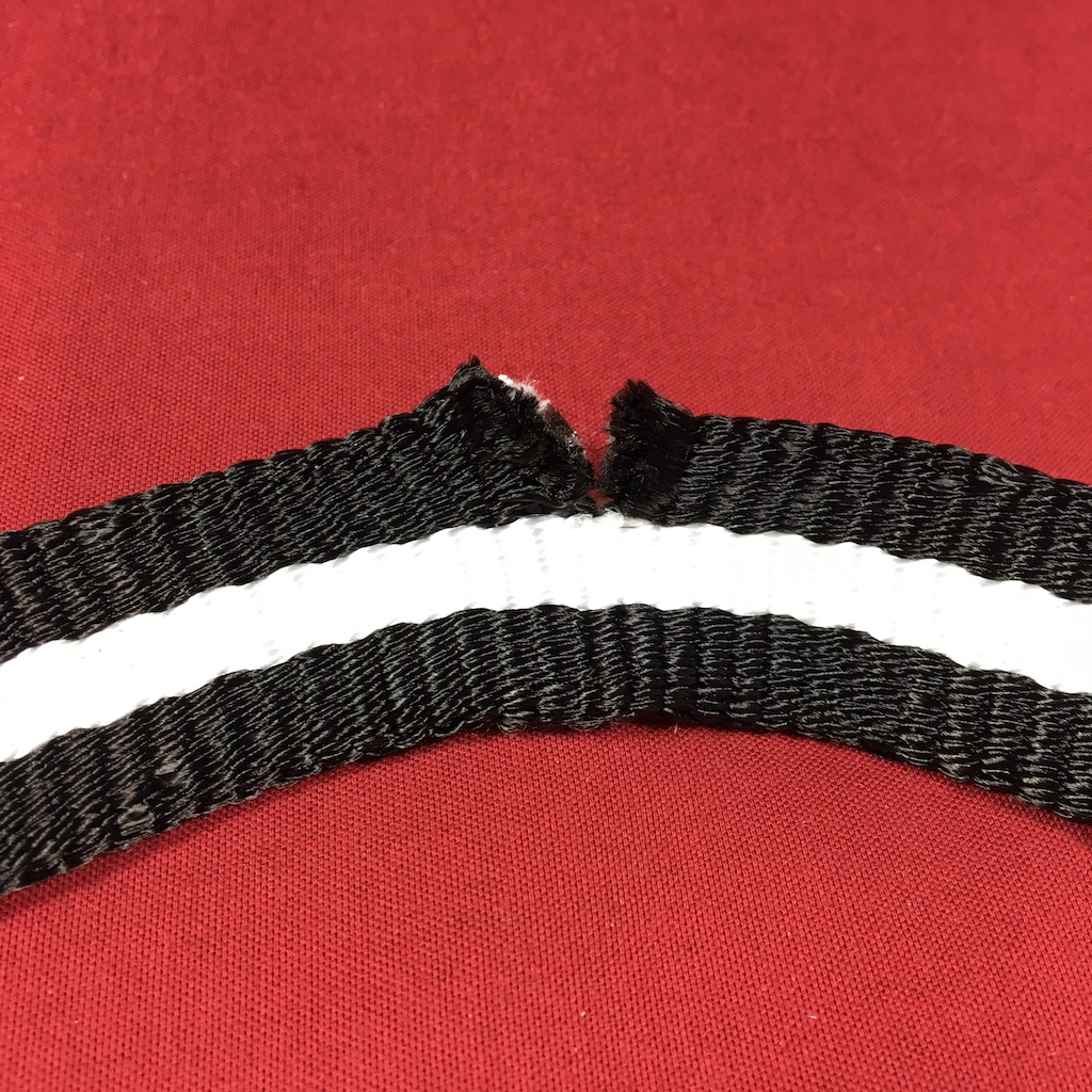How strong is damaged webbing? - See the break test results!